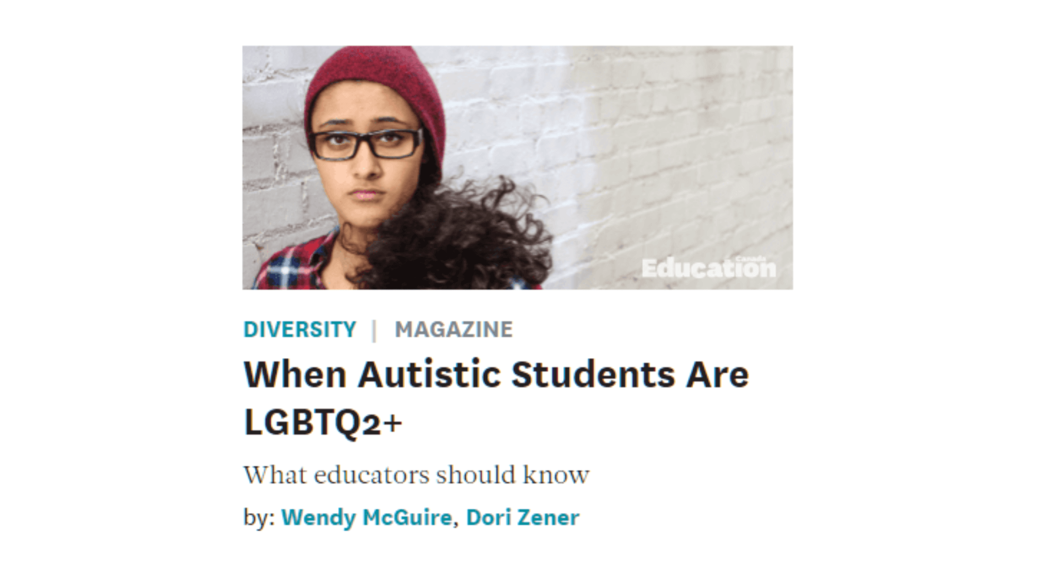 When Autistic Students Are LGBTQ2+ - Scattergram Counselling and Consulting